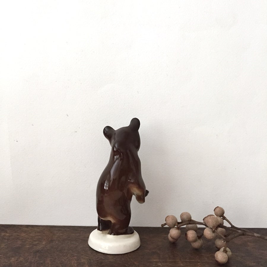 bear figure / アンティーク陶器のくま | cocon
