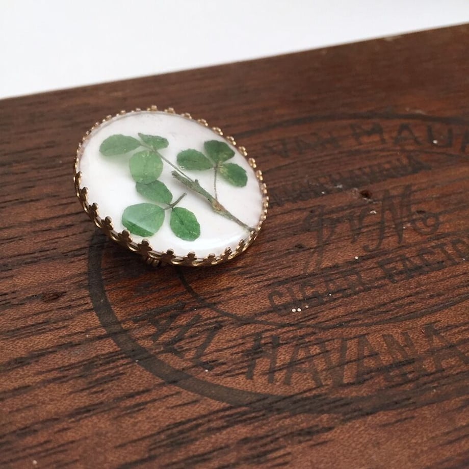 clover brooch / ヴィンテージクローバーブローチ 三つ葉のブローチ | cocon