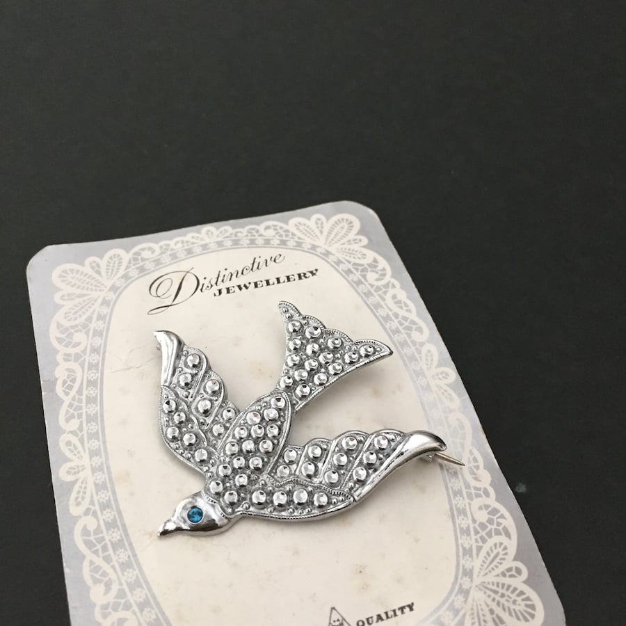 bird brooch / アンティークバードブローチ 鳥ツバメ | cocon