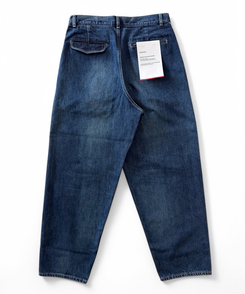 Graphpaper / Selvage Denim Two Tuck Tapered Pan Graphpaper / Selvage Denim Two Tuck Tapered Pan