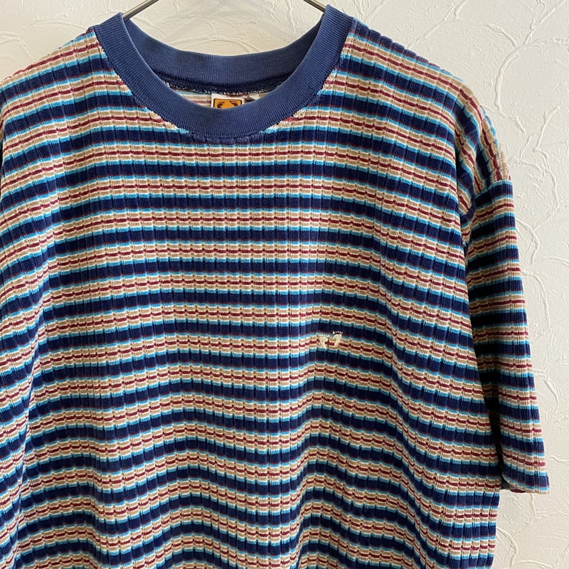 70s HANG TEN パイルボーダーT-shirt XL | clique vintage 70s HANG TEN パイルボーダーT-shirt XL | clique vintage