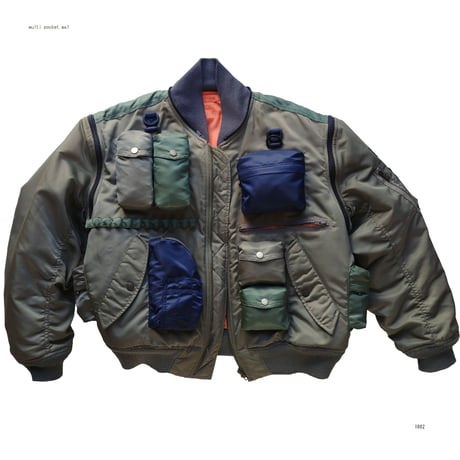 2020aw Upcycle multi pocket ma1 jacket | statio...