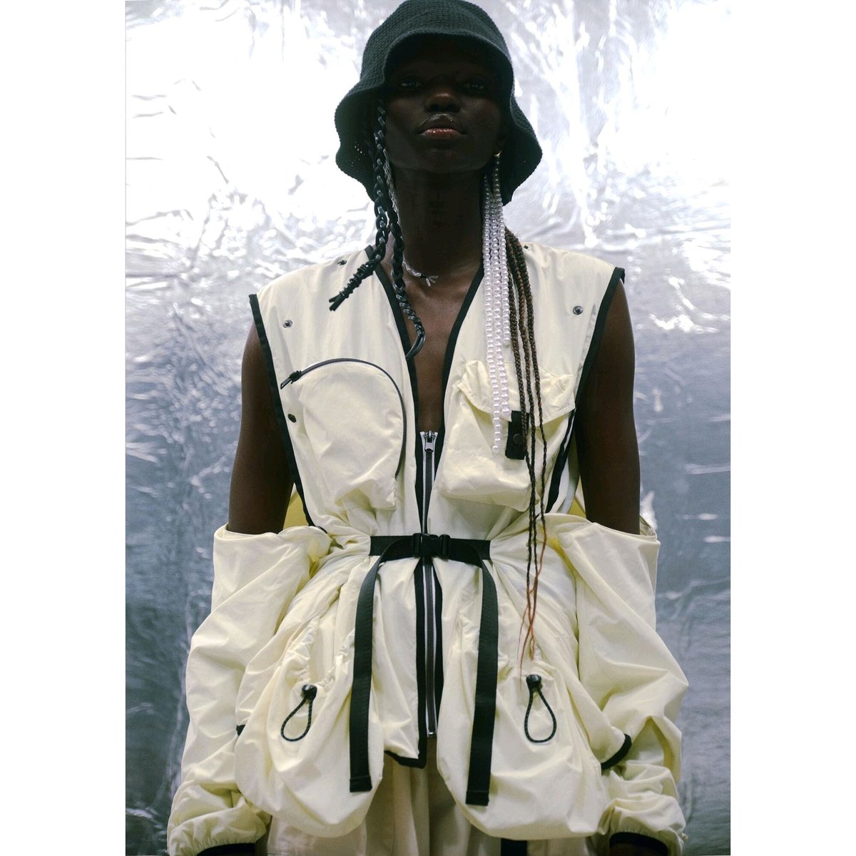 BAL / REMOVABLE SLEEVE UTILITY JACKET / BLACK