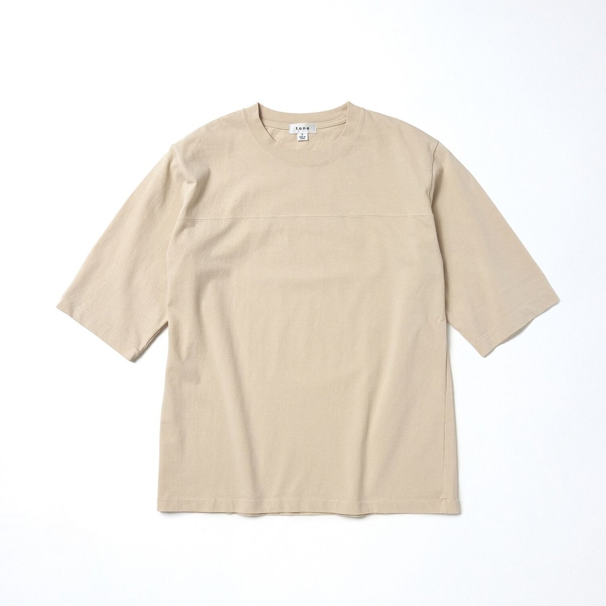 tone / FOOTBALL SHIRT / LT.BEIGE | Sophomore