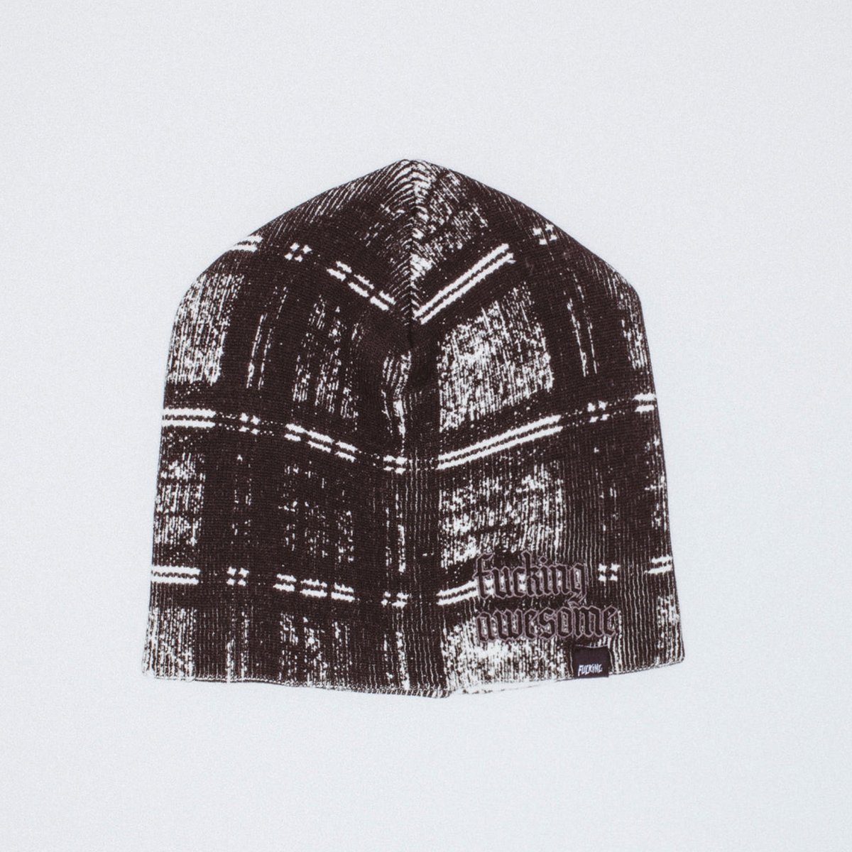 FUCKING AWESOME / DIGITAL PLAID SKULLY BEANIE