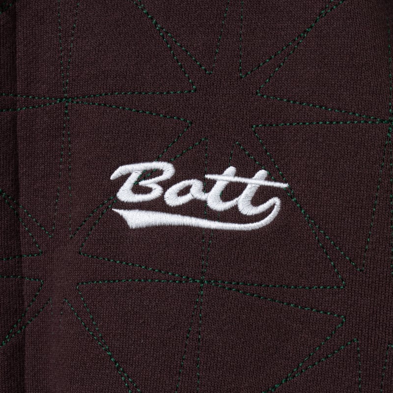 BoTT / SPARKLE STITCH ZIP HOODIE / BROWN | Soph BoTT / SPARKLE STITCH ZIP HOODIE / BROWN | Soph