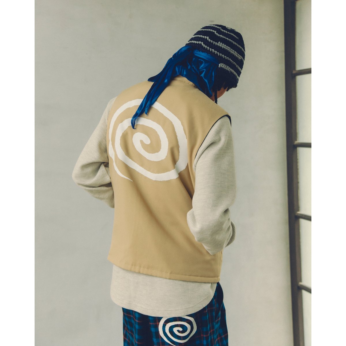 SOL soonerorlater / CHECKED BAGGY SHORTS / BLUE SOL soonerorlater / CHECKED BAGGY SHORTS / BLUE