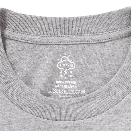 ALWAYTH / TAGLESS 2 PACK T-SHIRTS / WHITE & GRA...