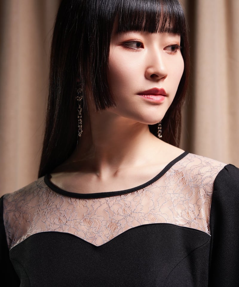Frame lace onepiece | MAHOROOGINO Frame lace onepiece | MAHOROOGINO
