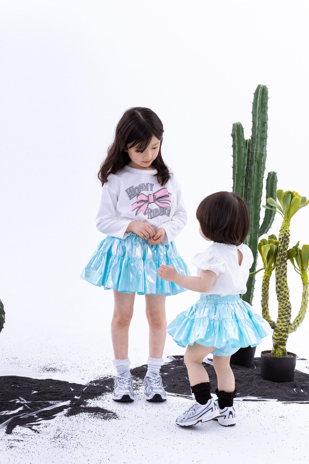 Wonny Ribbon【予約】Aurora skirt (aurora white/auro...