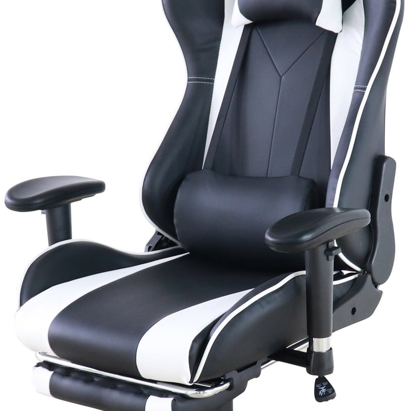 ゲーミングチェア フットレスト付き WH 平インテリア産業 ゲーミングチェア フットレスト付き WH 平インテリア産業
