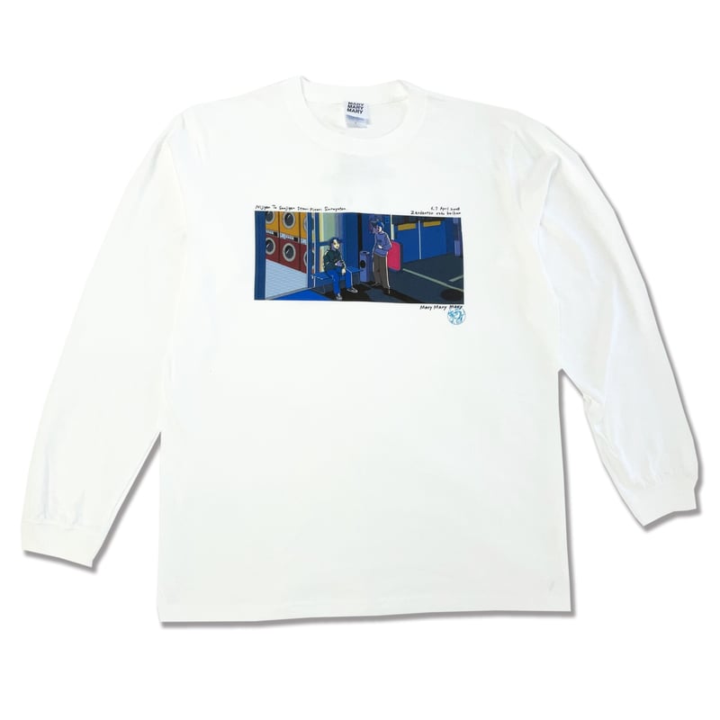 ロンT -喫煙所にて 2024ver White | マリマリマリー 公式グッズ ロンT -喫煙所にて 2024ver White | マリマリマリー 公式グッズ