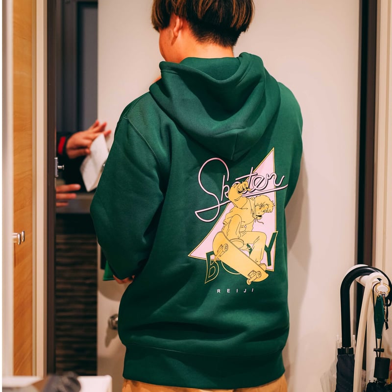 パーカー 〈Skater Boy〉 -Green- | マリマリマリー 公式グッズ パーカー 〈Skater Boy〉 -Green- | マリマリマリー 公式グッズ