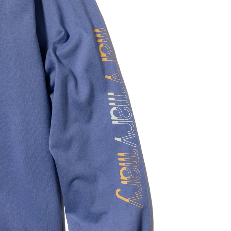 サンセットシティ ロンT -SmokeBlue- 【マリマリマリー×マン サンセットシティ ロンT -SmokeBlue- 【マリマリマリー×マン