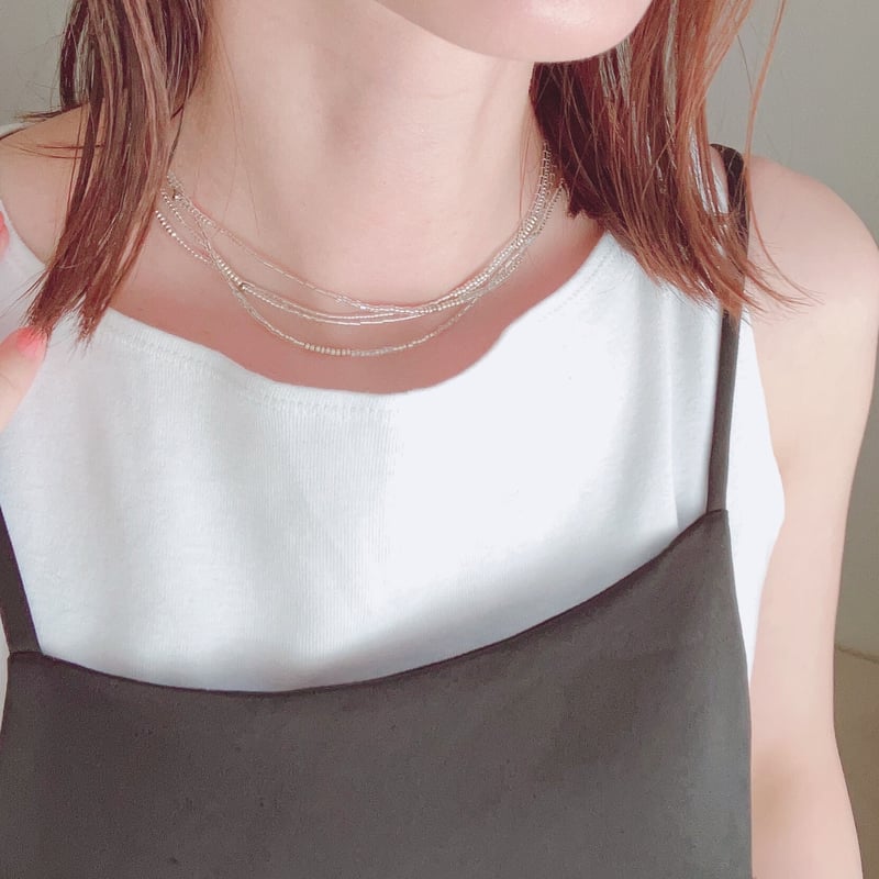 22✧9✧シルバービーズネックレス | merrili 22✧9✧シルバービーズネックレス | merrili