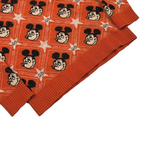 GUCCI DISNEY MICKEY OVP CREWNECK SWEATER ORANGE...