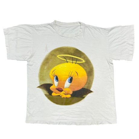 LOONEY TUNES 1996 ANGEL TWEETY WHITE FITS XL 37...