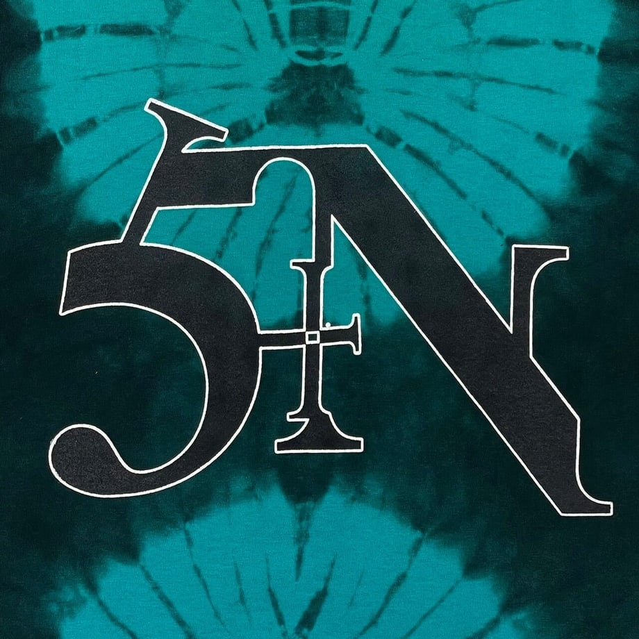 NINE INCH NAILS NIN SIN LOGO LS TIE DYE GREEN B...