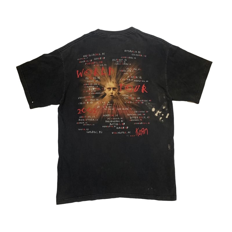 KORN UNTOUCHABLES 2002 WORLD TOUR TEE GIANT XL KORN UNTOUCHABLES 2002 WORLD TOUR TEE GIANT XL