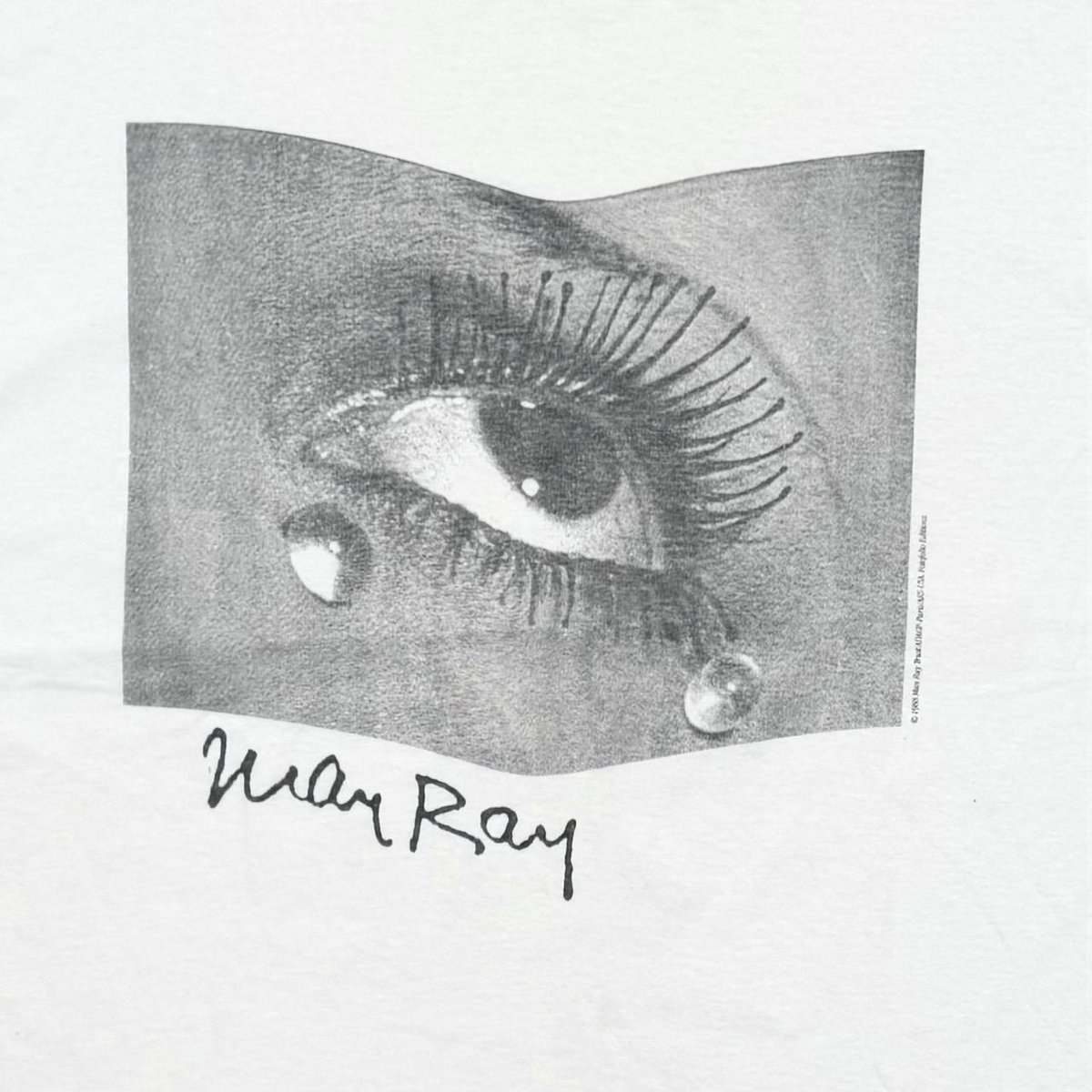 MAN RAY GLASS TEARS WHITE HANES XL 0162 | great...