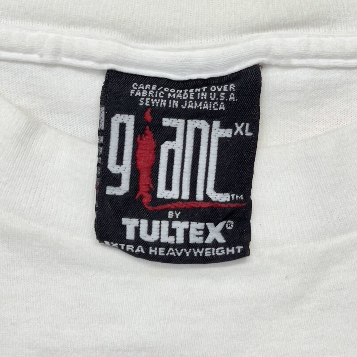 LOLLAPALOOZA 1995 WHITE GIANT BY TULTEX XL 0899...