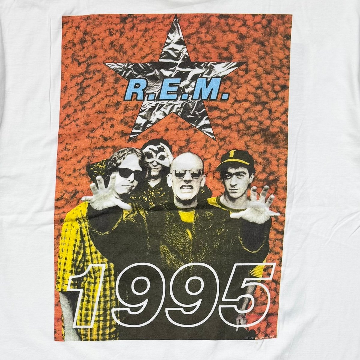 R.E.M. 1995 DOUBLESIDE PORTRAIT WHITE EURO XL 0...