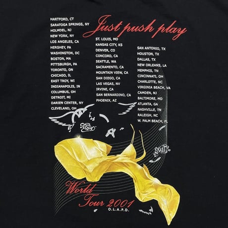 AERO SMITH JUST PUSH PLAY WORLD TOUR 2001 SORAY...