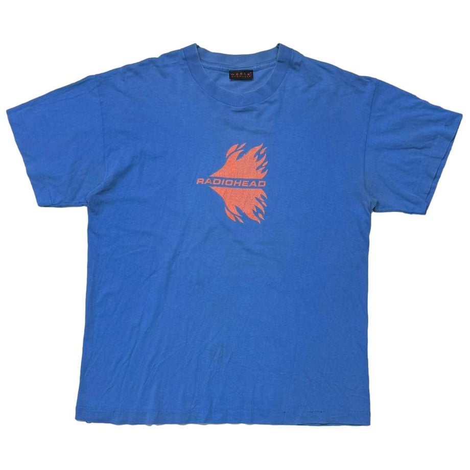 RADIOHEAD 1997 ORANGE LOGO BLUE FITS L-XL 5159 ...