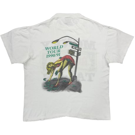 AC/DC 1990 MONEY TALKS WORLD TOUR 1990/91 WHITE...
