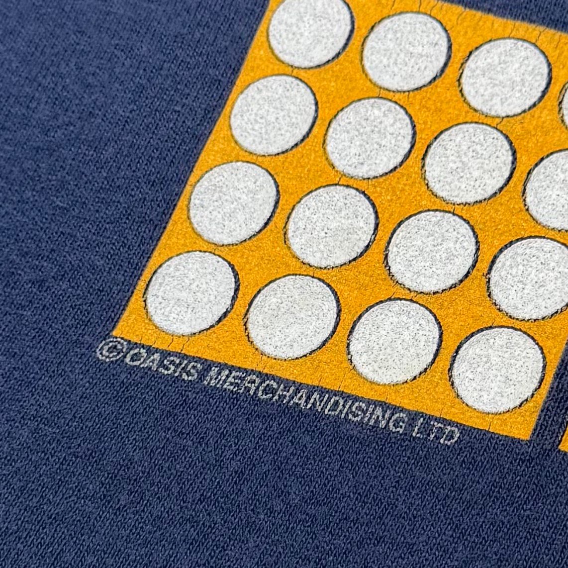 oasis Y2K ORANGE BLOCK LOGO NAVY FRUIT OF THE L...