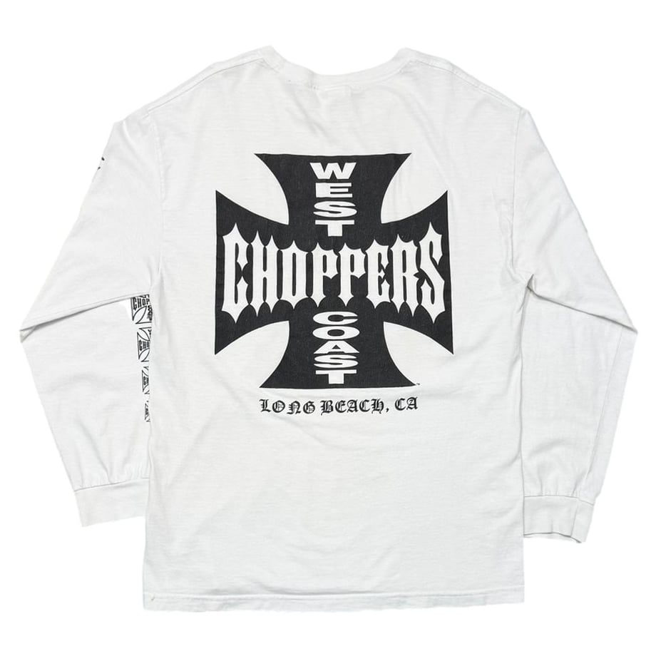 WEST COAST CHOPPERS IRON CROSS LS WHITE LARGE 1...