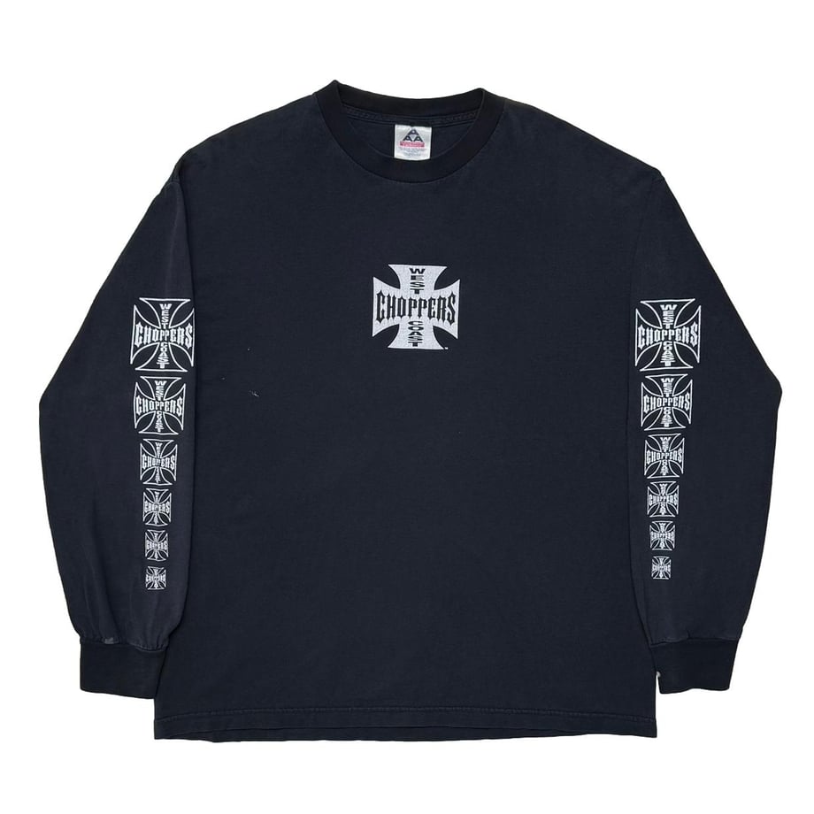WEST COAST CHOPPERS IRON CROSS LS BLACK ALSTYL...