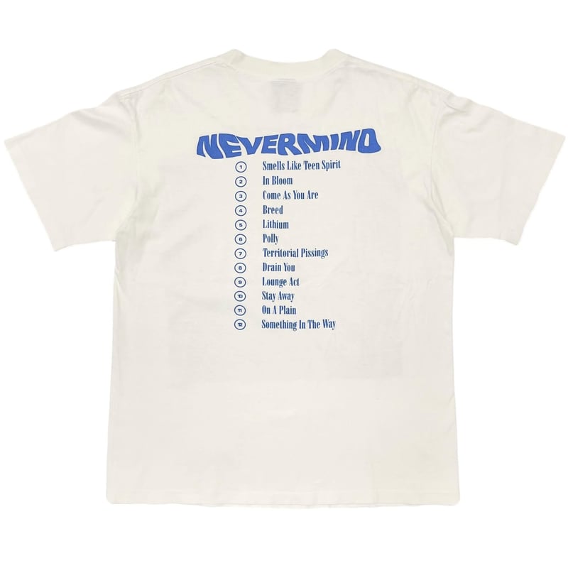 NIRVANA 1992 NEVERMIND WHITE GIANT BY TEE JAYS NIRVANA 1992 NEVERMIND WHITE GIANT BY TEE JAYS