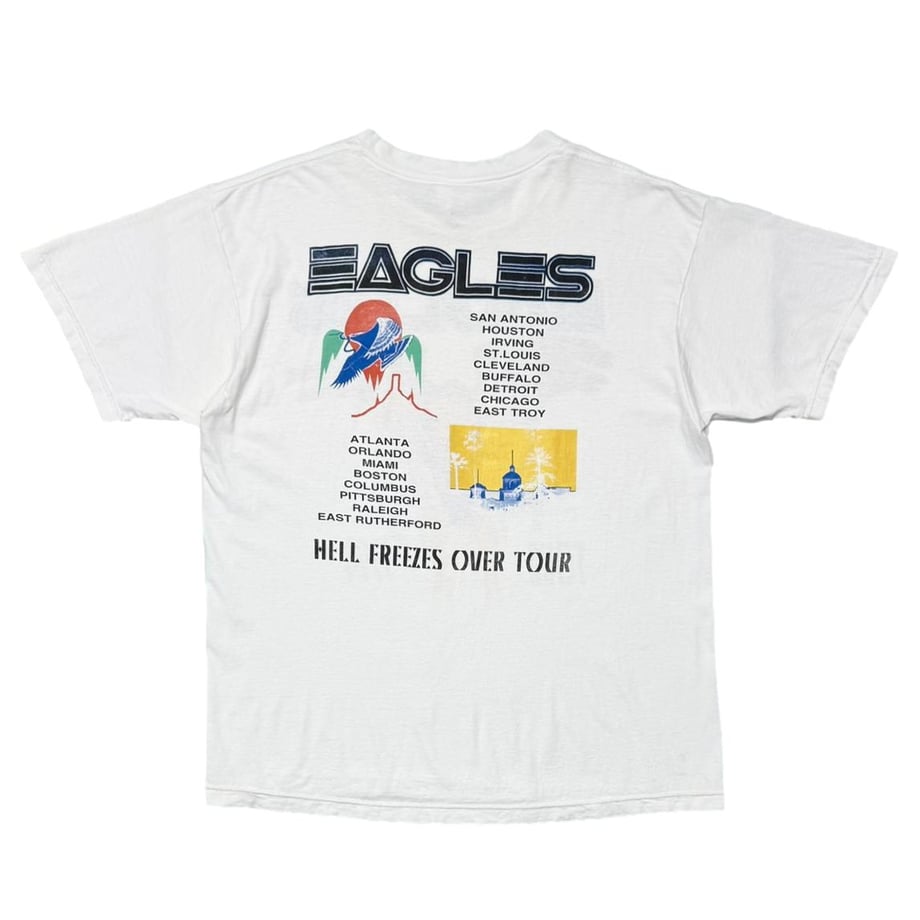 EAGLES TOUR 1994 HELL FREEZES OVER TOUR WHITE T...