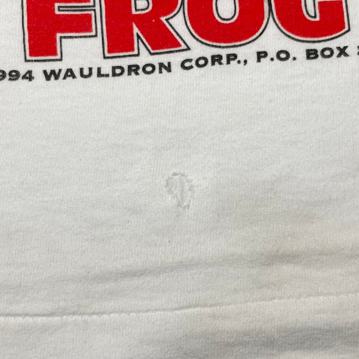 BAD FROG BEER 1994 HE JUST DON'T CARE WHITE FRU...