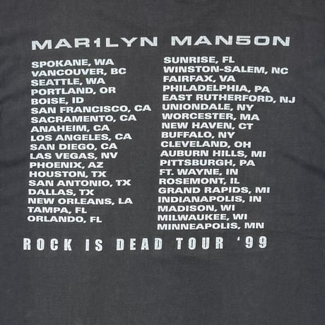 MARILYN MANSON ROCK IS DEAD TOUR 1999 WINTERLAN...