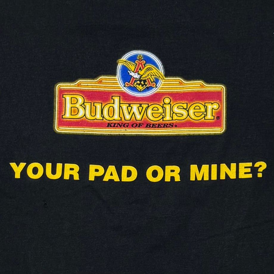 Budweiser 3 FROGS YOUR PAD ON MINE? ANVIL XL 97...