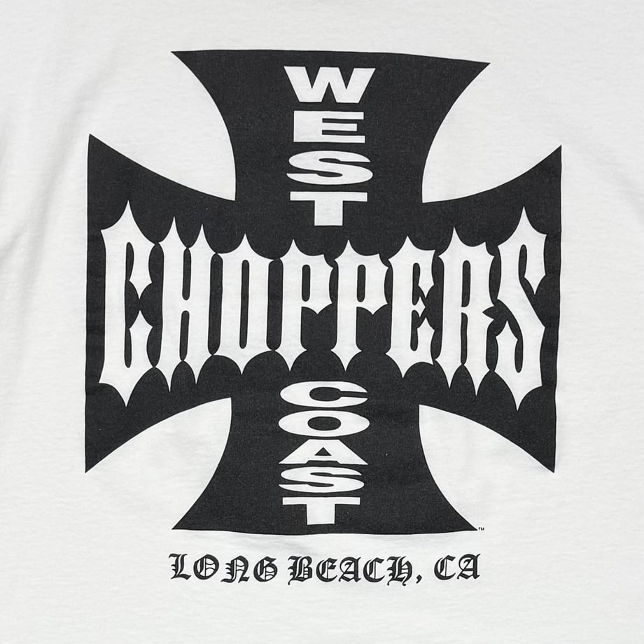 WEST COAST CHOPPERS IRON CROSS SS WHITE FITS XL...