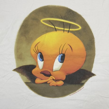 LOONEY TUNES TWEETY ANGEL 1996 WHITE XL 8364