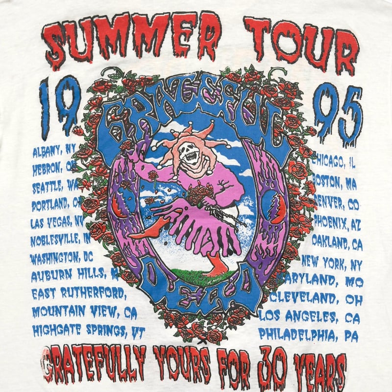 GRATEFUL DEAD SUMMER TOUR 1995 GRATEFULLY TOURS GRATEFUL DEAD SUMMER TOUR 1995 GRATEFULLY TOURS