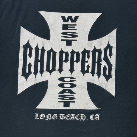 WEST COAST CHOPPERS IRON CROSS BLACK FITS XL 06...