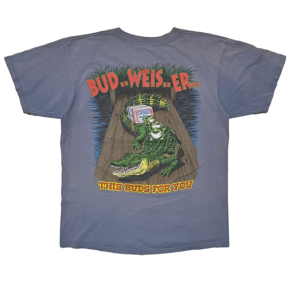 Budweiser 1996 FAKE POCKET PRINT FROGS & CROCOD...