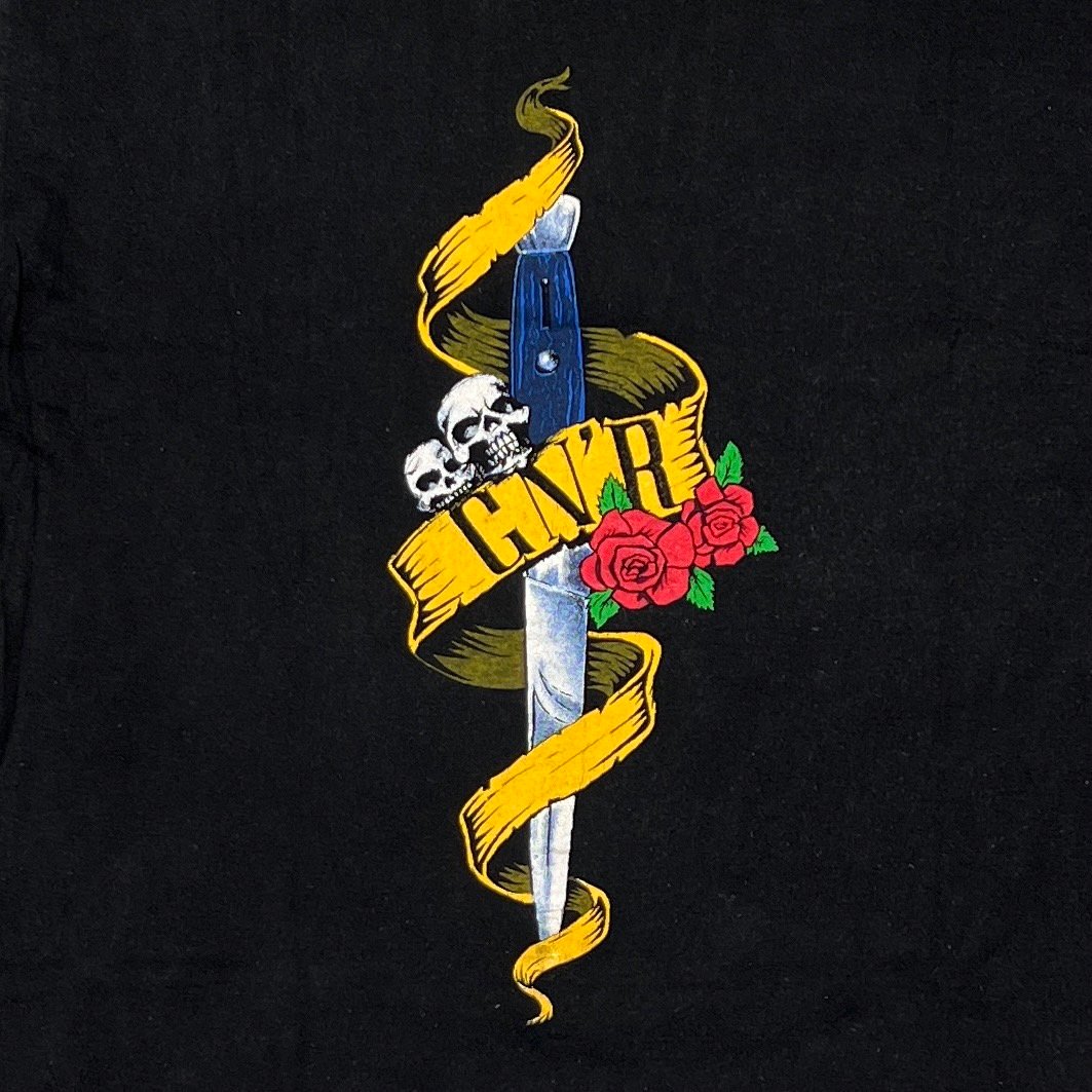GUNS N' ROSES 1990 SKULL GUNS BROCKUM LARGE 275...