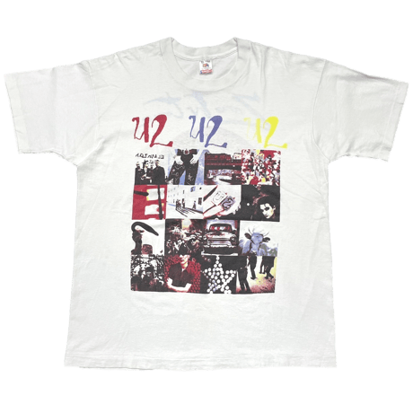U2 ZOO TV TOUR 1992 WHITE FRUIT OF THE LOOM XL ...