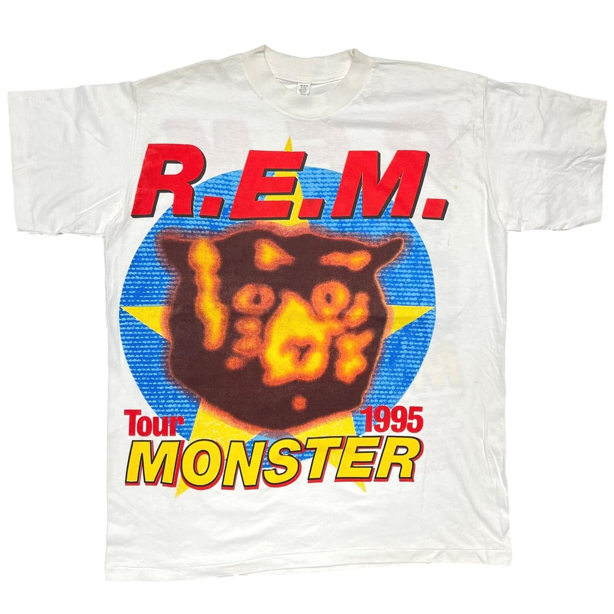 R.E.M. 1995 MONSTER TOUR 1995 TEE WHITE OSFA 45...