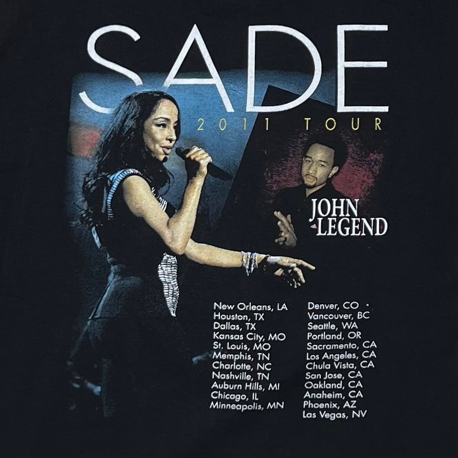 SADE 2011 TOUR DOUBLE SIDE FITS XL 6334 | great...