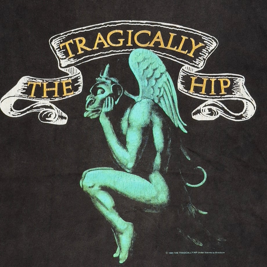 THE TRAGICALLY HIP GARGOYLE TEE BROCKUM XL 9602...