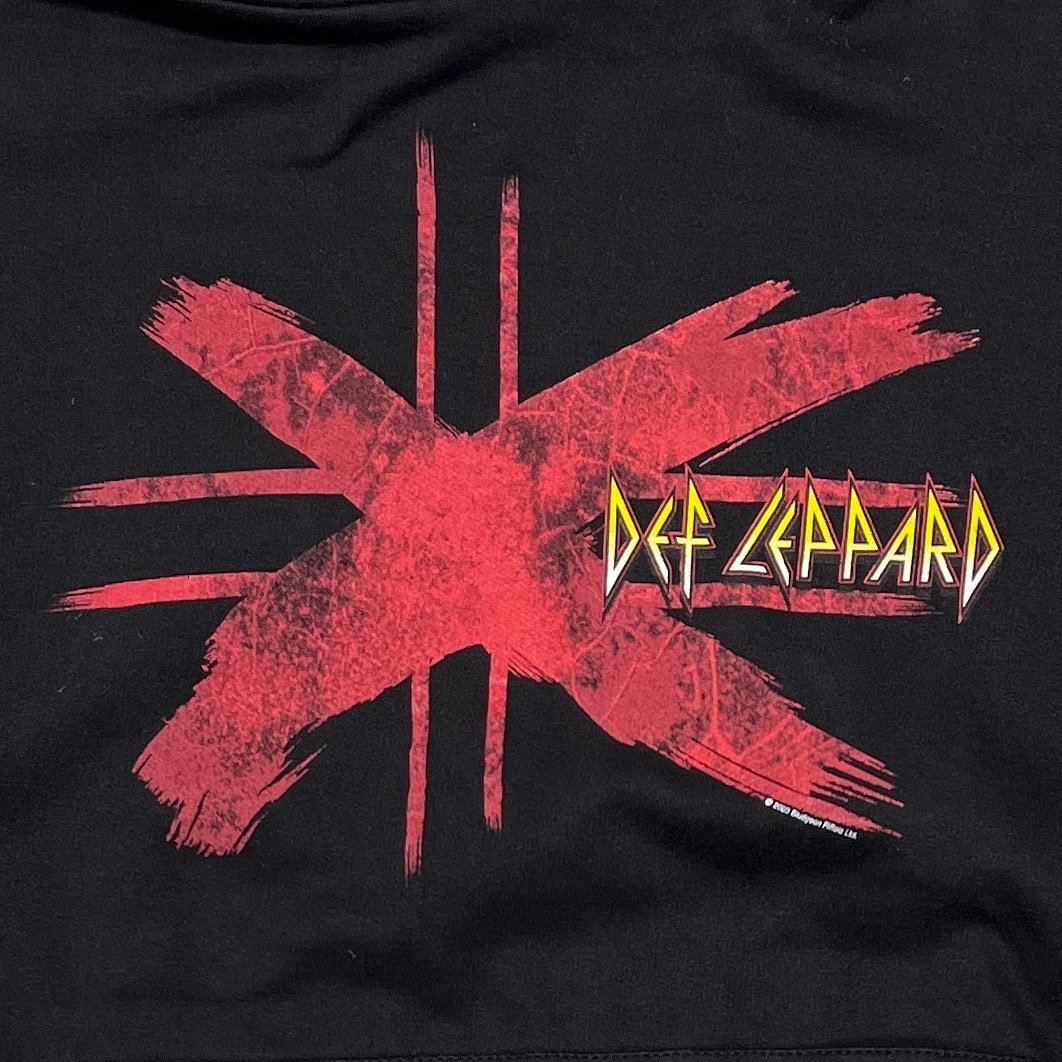 DEF LEPPARD 2003 HOODIE GIANT XL 1398 | greatLA...