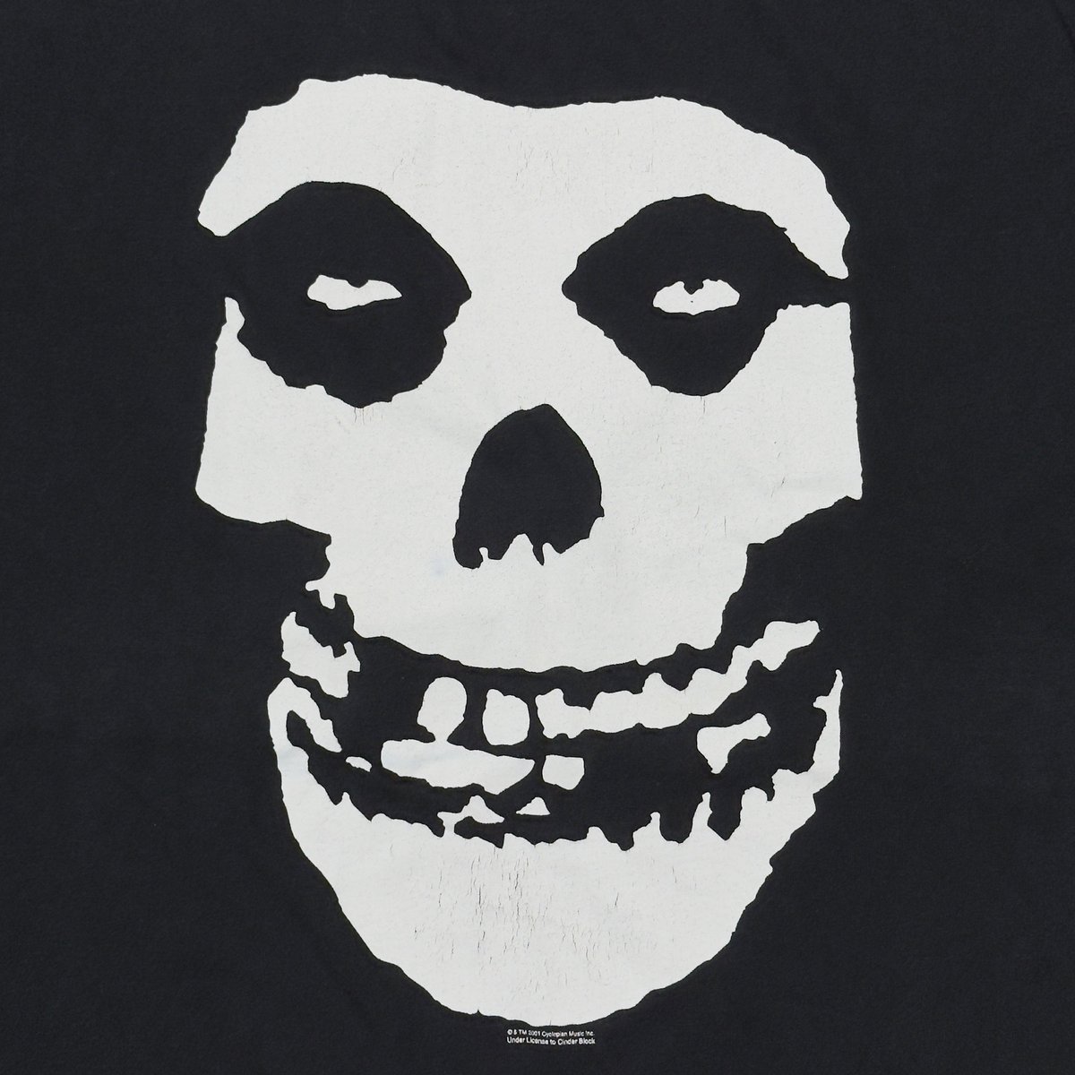 MISFITS 2001 MONOCHROME HUGE SKULL FACE ALSTYLE...