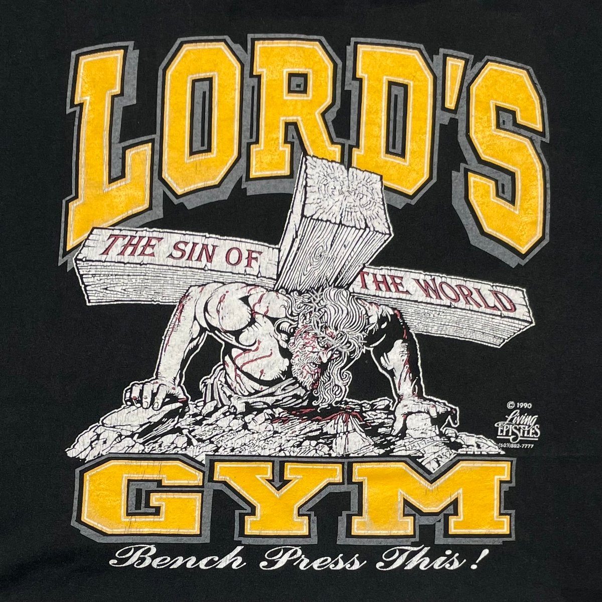 LORD'S GYM 1990 BENCH PRESS GYM! THE SIN OF THE...